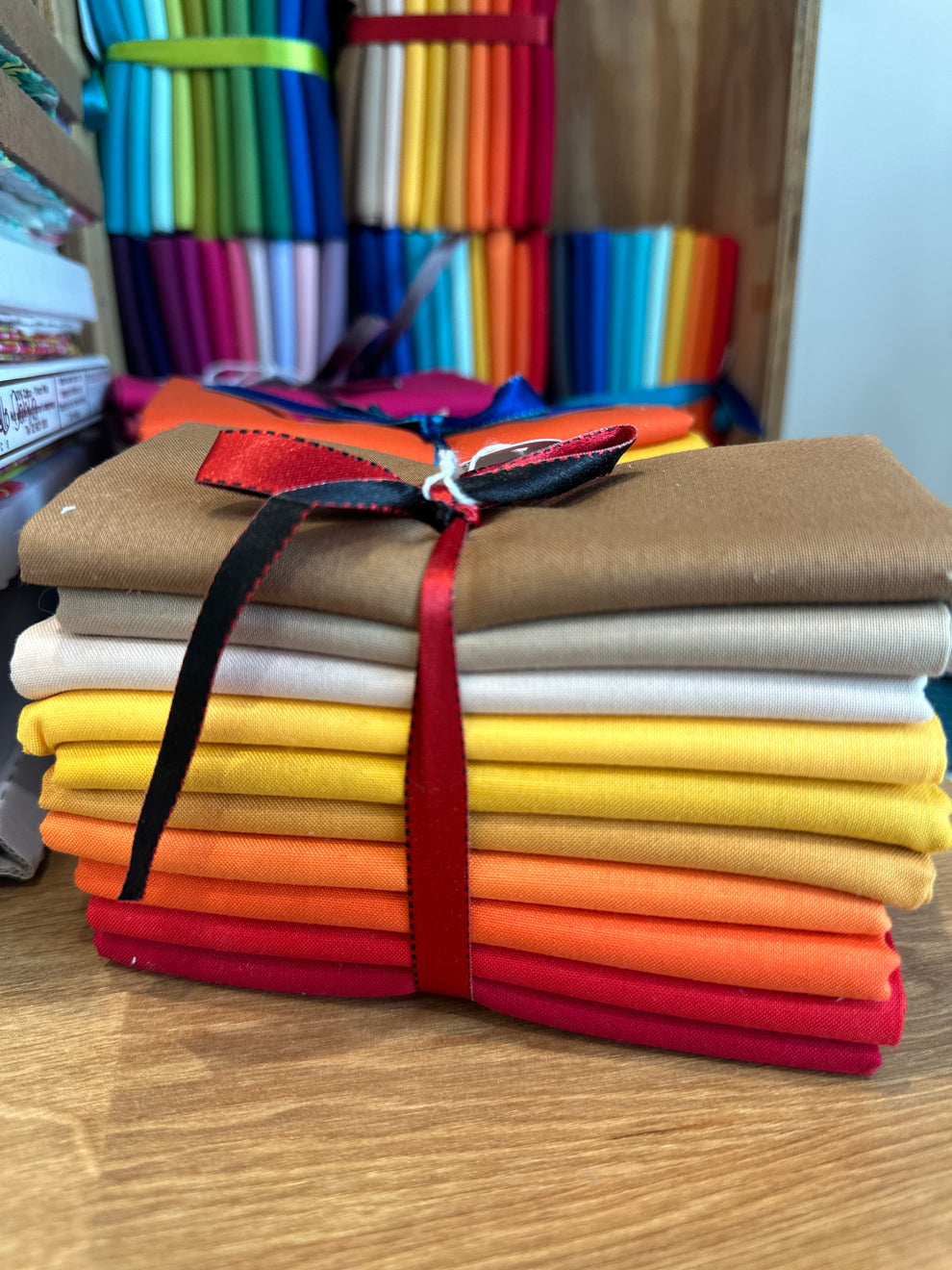 10 Fat Quarter Mixed Set - Devonstone Solids - The perfect stash bundl ...